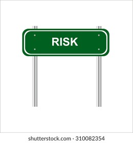 Green Sign Risk Stock Vector (Royalty Free) 310082354 | Shutterstock