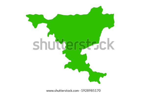 Green Silhouette Map State Jigawa Northern Stock Vector (Royalty Free ...