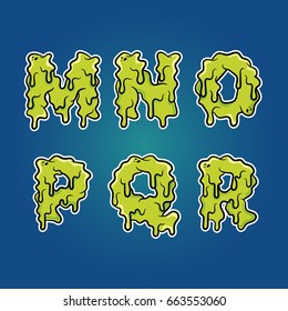 1,131 Slime letters vector Images, Stock Photos & Vectors | Shutterstock