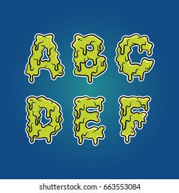 1,131 Slime letters vector Images, Stock Photos & Vectors | Shutterstock