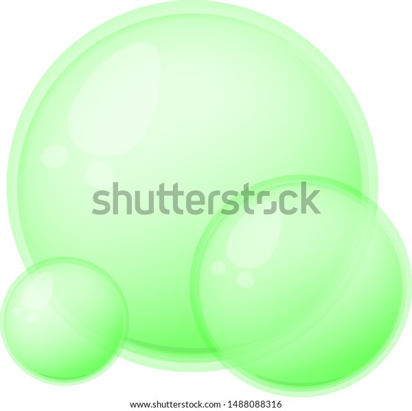 Green Soap Bubbles Cartoon Soap Bubbles Stock Vector (Royalty Free ...