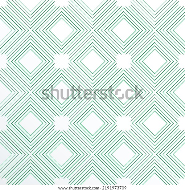 Green Square Line White Abstract Background Stock Vector (Royalty Free ...