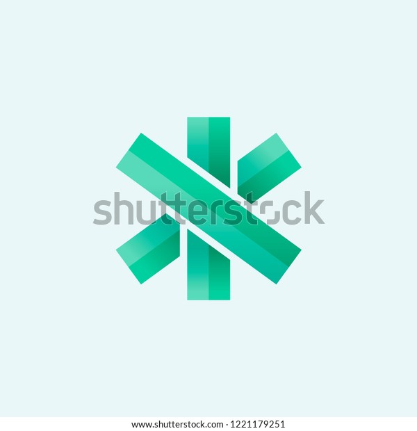 Green Star Life Symbol Vector Stock Vector (Royalty Free) 1221179251 ...