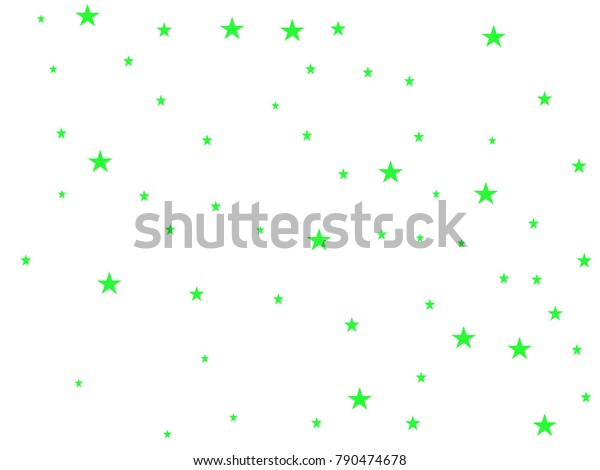 Green Starry Background Tiny Stars Confetti Stock Vector (Royalty Free ...