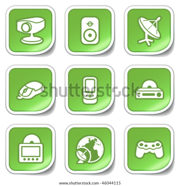 Green Sticker Icon 21 Stock Vector (Royalty Free) 46044115 | Shutterstock