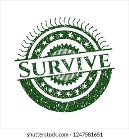 Green Survive Rubber Seal Texture Stock Vector (Royalty Free ...