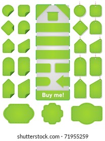 Green Tag Collection Stock Vector (Royalty Free) 71955259 | Shutterstock
