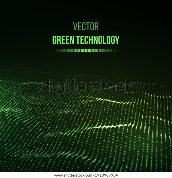 Green Technology Background Green Energy Vector Stock Vector (Royalty ...