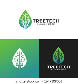 Green Technology Logo Designs Concept Vector Stock Vector (Royalty Free ...