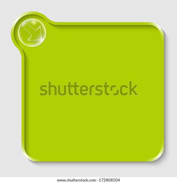 Green Text Box Any Text Transparent Stock Vector (Royalty Free ...