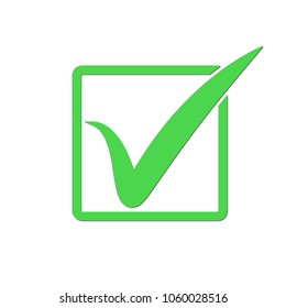 Green Tick Green Check Mark Tick Stock Vector (Royalty Free) 1060028516 ...