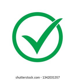 Green Tick Icon Vector Symbol Checkmark Stock Vector (Royalty Free ...