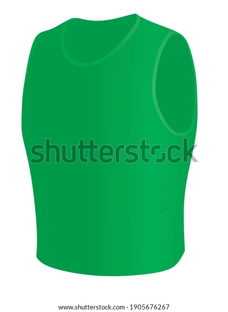 Green Tight Vest Vector Illustration Stock Vector (Royalty Free ...