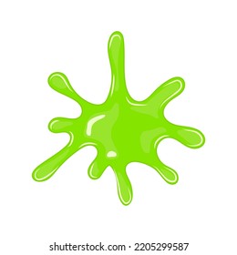 Green Toxic Slime Blot Flat Illustration Stock Vector (Royalty Free ...