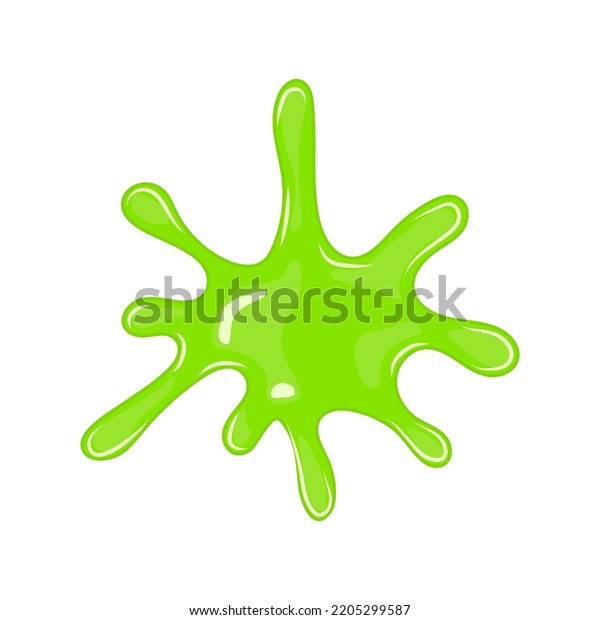 Green Toxic Slime Blot Flat Illustration Stock Vector (Royalty Free ...