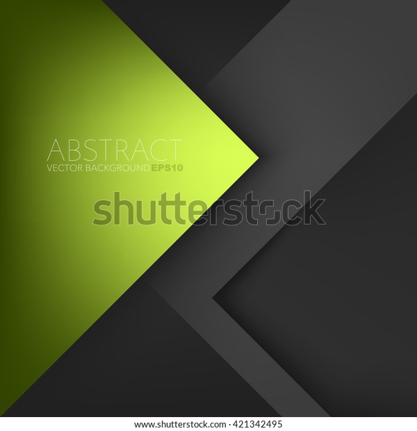 Green Triangle Vector Background Arrow Angle Stock Vector (Royalty Free ...