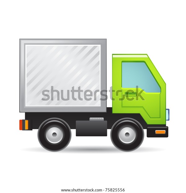 Green Truck Stock Vector (Royalty Free) 75825556