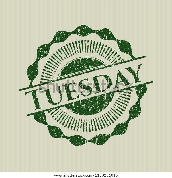 Green Tuesday Rubber Stamp Stock Vector (Royalty Free) 1130231015 ...