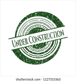 Green Under Construction Distress Rubber Seal Stock Vector (Royalty ...