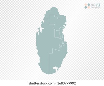 Green Vector Silhouette Qatar Map On Stock Vector (Royalty Free ...