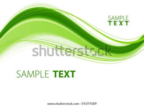 Green Wave Vector Stock Vector (Royalty Free) 54197689 | Shutterstock