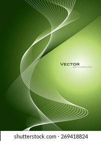 Green Wavy Background Stock Vector (Royalty Free) 269418824 | Shutterstock