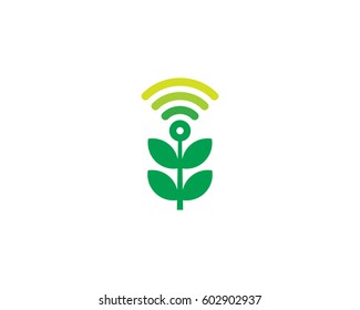 Green Wifi Logo Design Element Stock Vector (Royalty Free) 602902937 ...