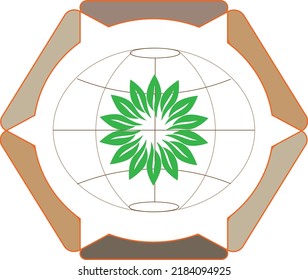 Green World Logo Design Template Stock Vector (Royalty Free) 2184094925 ...