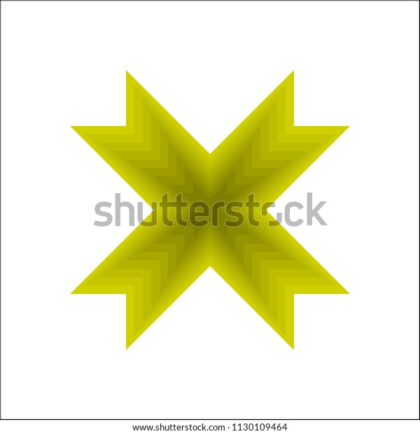 Green X Icon On White Background Stock Vector (Royalty Free) 1130109464 ...