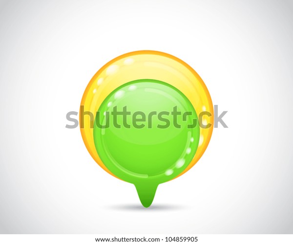 Green Yellow Arrow Button Stock Vector (Royalty Free) 104859905 ...