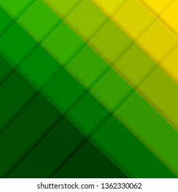 Green Yellow Poster Line Vector Illustration Stock Vector (Royalty Free ...