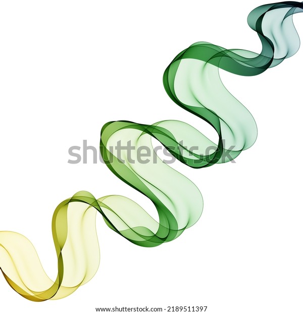 Green Yellow Wave Pattern Colorful Modern Stock Vector (Royalty Free ...