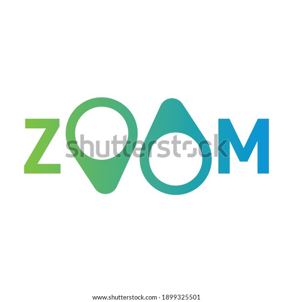 Greenblue Zoom Logo On White Background Stock Vector (Royalty Free ...