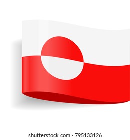 Greenland Flag Vector Icon Illustration Stock Vector (Royalty Free ...