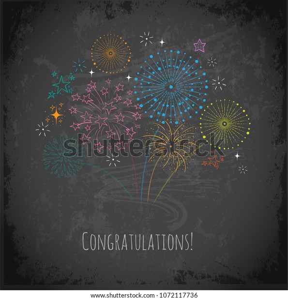498 Fireworks Chalk Drawing Images, Stock Photos & Vectors | Shutterstock