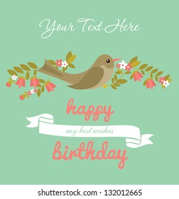 Greeting Card Design Vector Illustration Stock Vector (Royalty Free ...