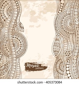 Greeting Card Geometric Pattern Template Poster Stock Vector (Royalty ...