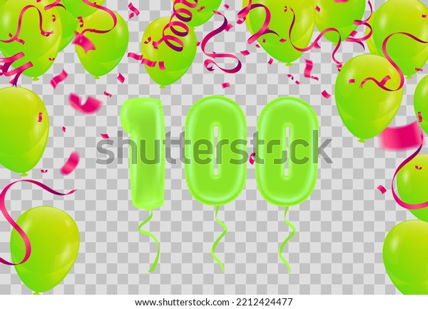 Greeting Card Happy Birthday Number 100 Stock Vector (Royalty Free ... Greeting Card Happy Birthday Number 100 Stock Vector (Royalty Free ...