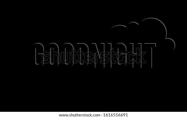 Greetings On Dark Goodnight Vector Stock Vector (Royalty Free ...