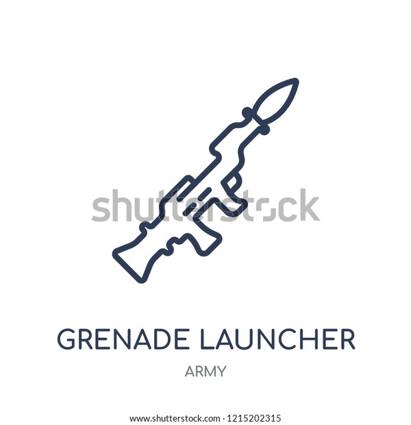 Grenade Launcher Icon Grenade Launcher Linear Stock Vector (Royalty ...
