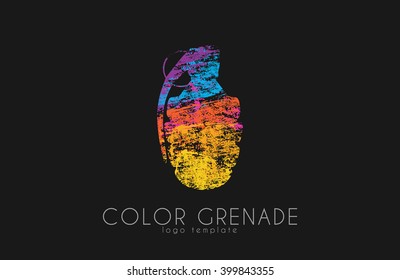 Grenade Logo Color Grenade Logo Creative Stock Vector (Royalty Free ...