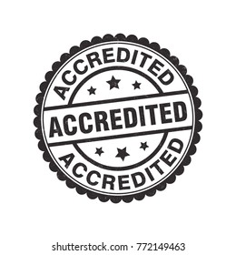 Grey Accredited Tag Label Rubber Vector Stock Vector (Royalty Free ...