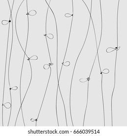 Grey Background Black Lines Nodes Stock Vector (Royalty Free) 666039514 ...