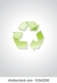 Grey Background Recycling Concept Vector Wallpaper Stock Vector ...