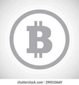 Grey Bit Coin Symbol Circle On Stock Vector (Royalty Free) 290510669 ...