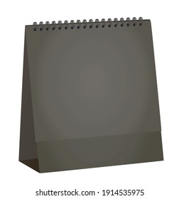 Grey Blank Calendar Vector Illustration Stock Vector (Royalty Free ...