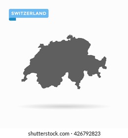 Switzerland Map Vector Stock Vector (Royalty Free) 1147451393