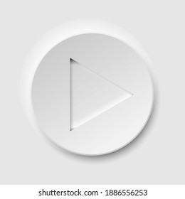 Grey Button Groove Logo Play Button Stock Vector (Royalty Free ...
