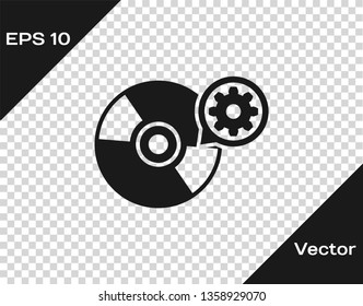 Grey Cd Dvd Disk Gear Icon Stock Vector (Royalty Free) 1358929070 ...