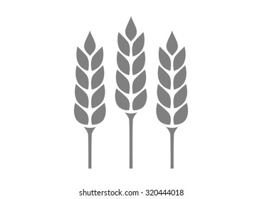 Grey Cereal Icon On White Background Stock Vector (Royalty Free ...